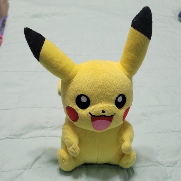Hasbro | Toys | Pika Pika Pokmon Pikachu Plush Stuffed Animal | Poshmark